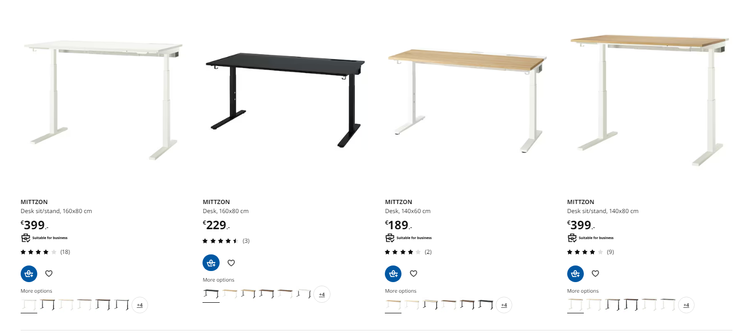 FlexiSpot E5 Lite vs. IKEA MITTZON | FlexiSpot
